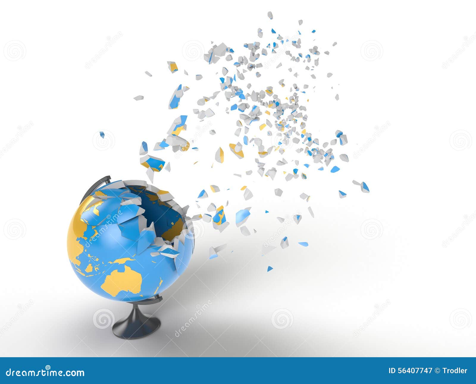 Globe explosion stock illustration. Illustration of apocalypse - 56407747