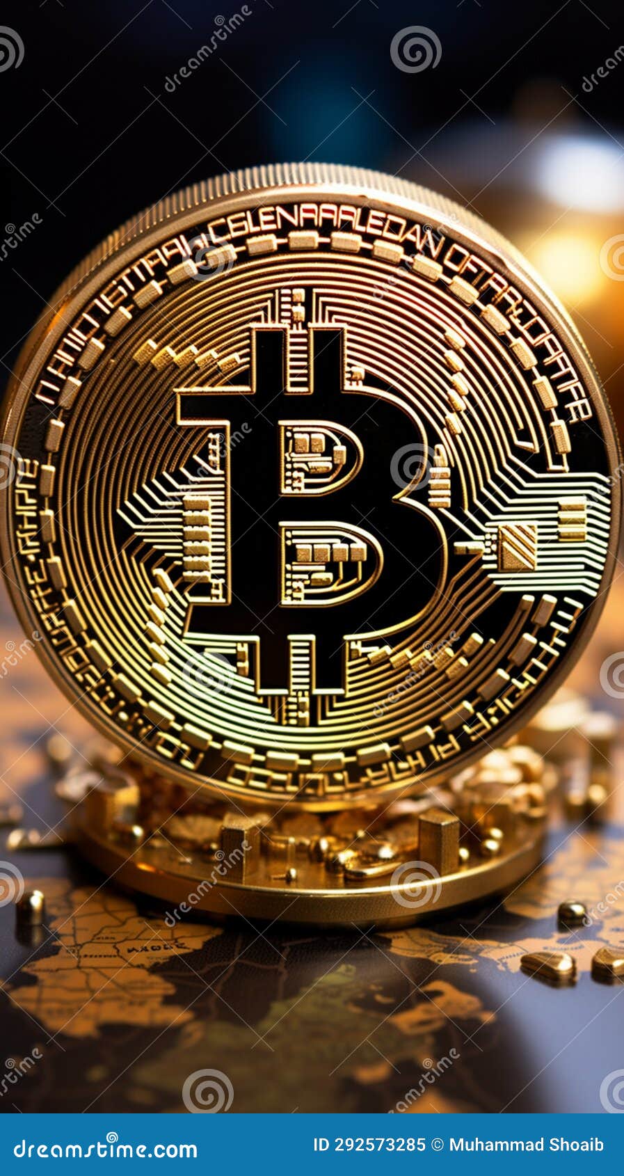 A Globe Featuring a Map Highlights Bitcoins Global Impact As a Backdrop ...