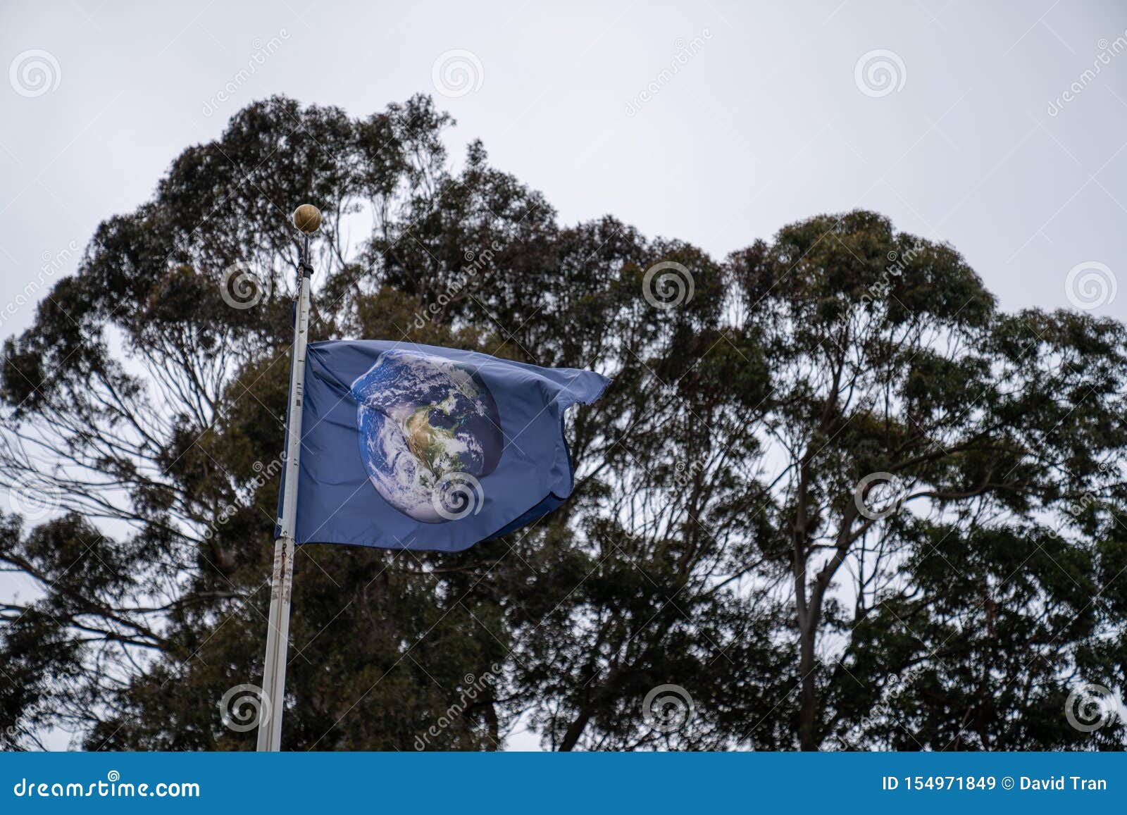 Globe Flag Waving Outside of Internet Archive Headquarters Editorial ...