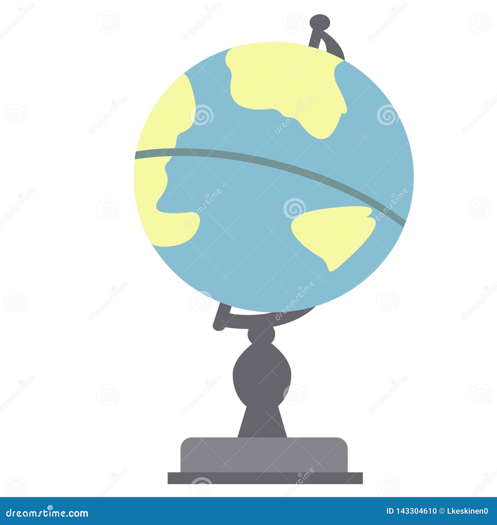 Globe Flat Illustration on White Stock Vector - Illustration of sign ...