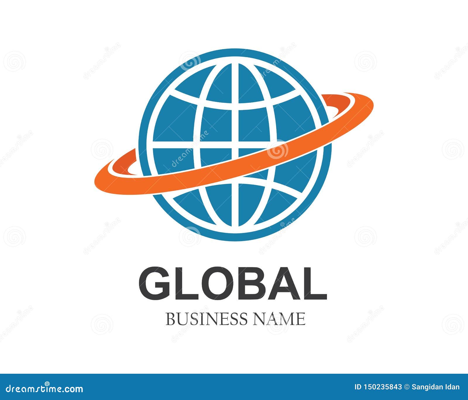 Globe,global Business,network Connected Logo Icon Stock Vector ...