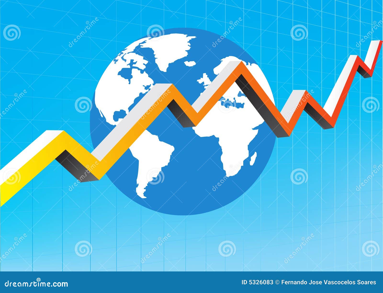 Globe and graphic line stock vector. Illustration of isolated - 5326083