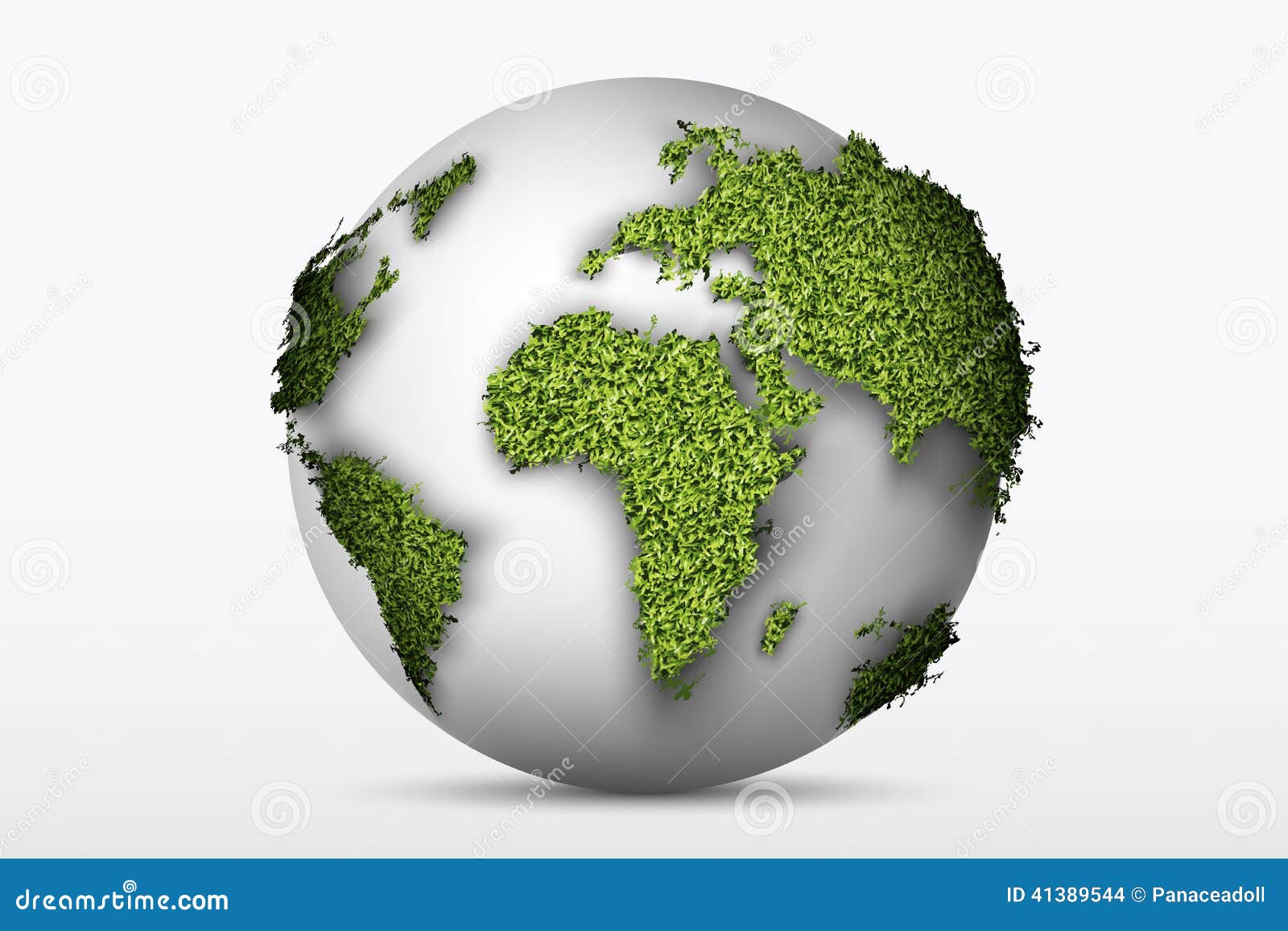 Globe with a green grass stock vector. Illustration of abstract - 41389544