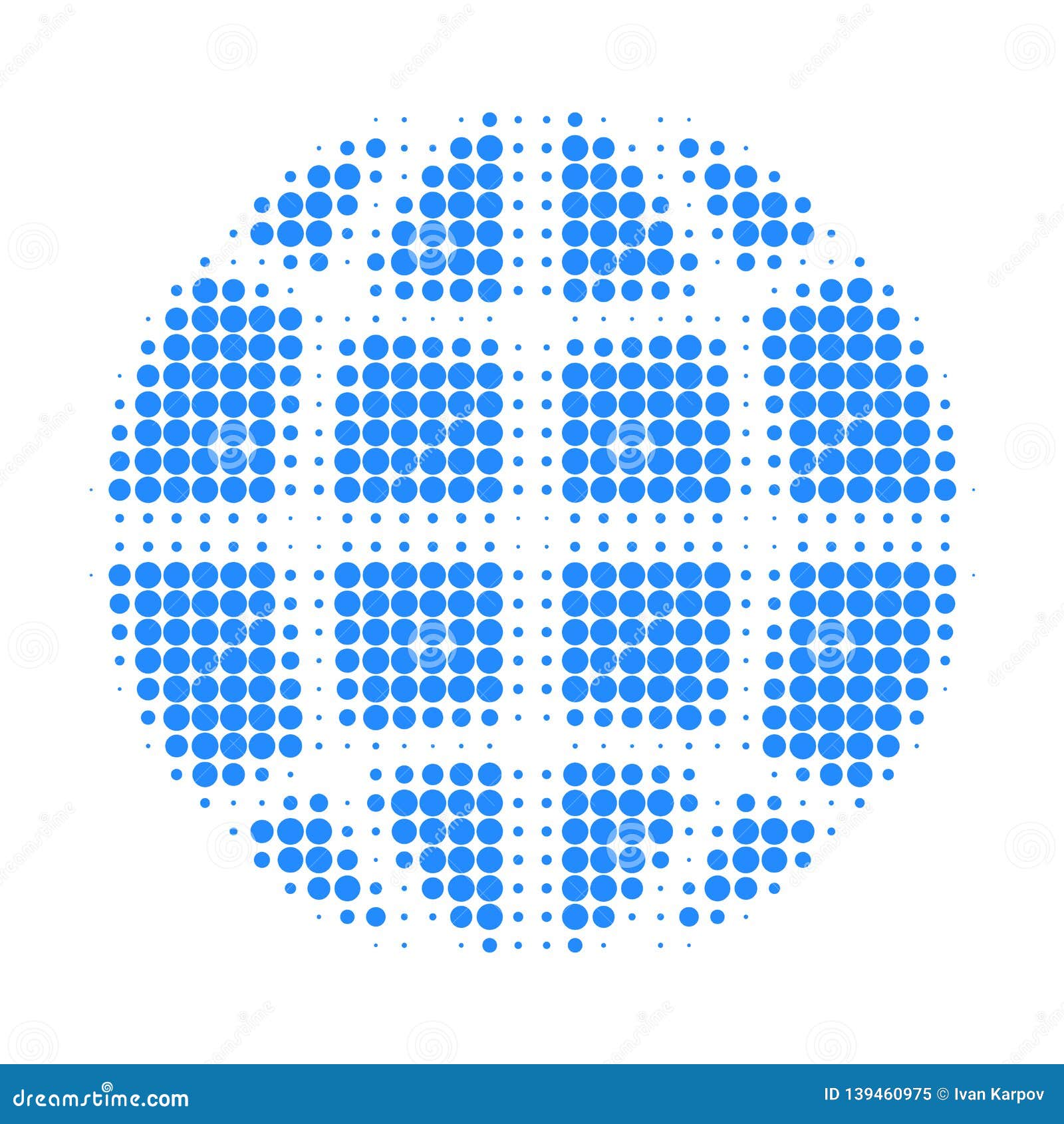Globe Halftone Dotted Icon stock vector. Illustration of global - 139460975