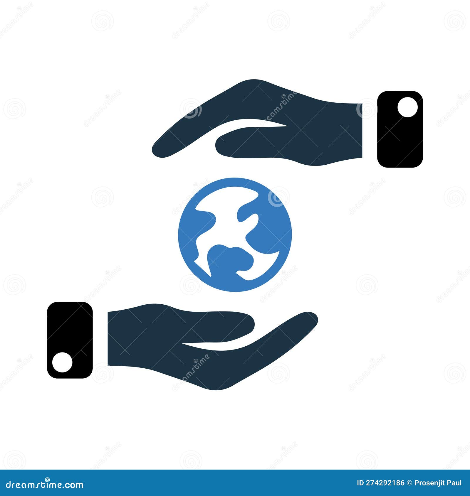 Globe, Hand, World, Net, Globe on Hand Icon Stock Vector - Illustration ...