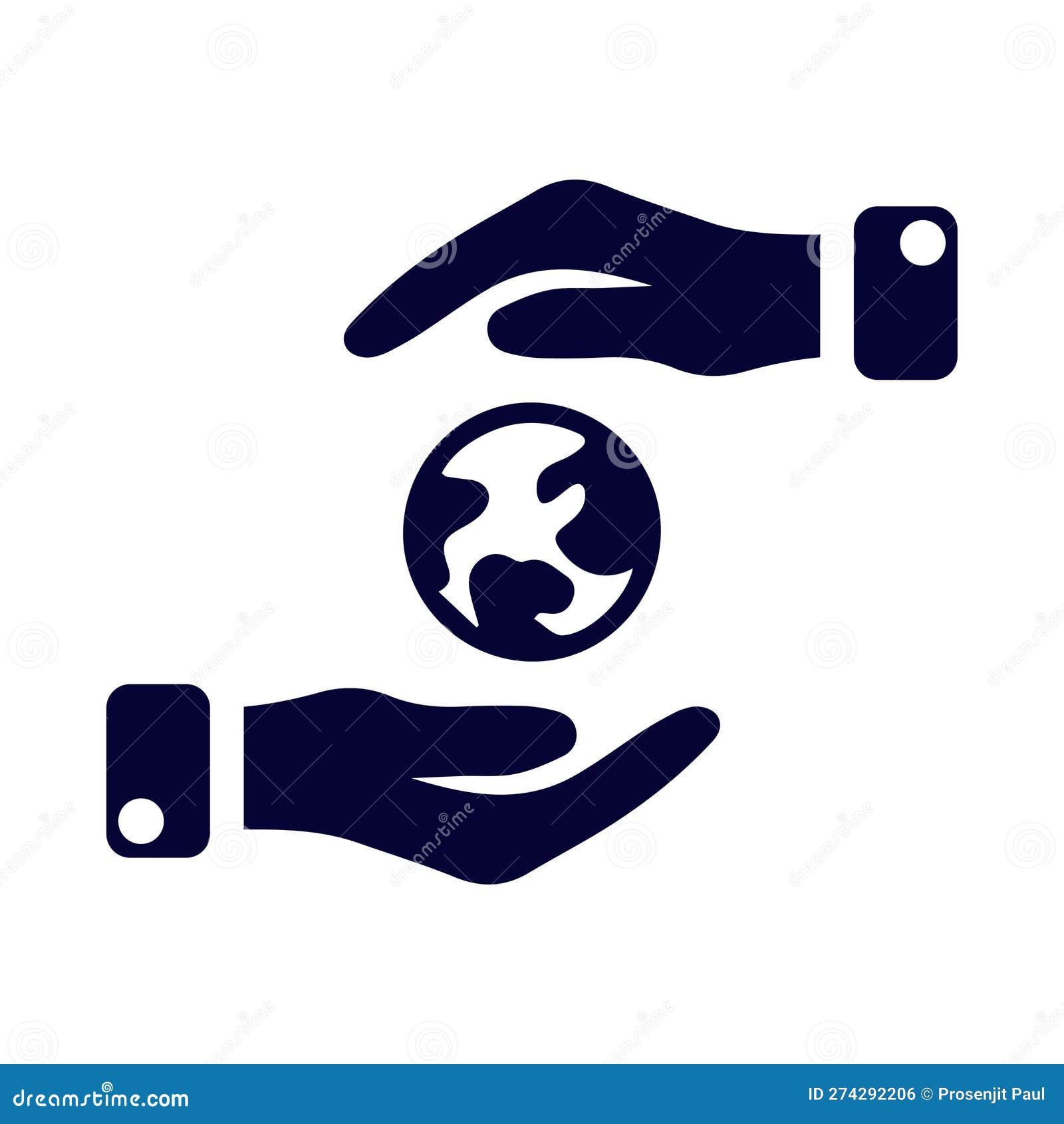 Globe, Hand, World, Net, Globe on Hand Icon Stock Illustration ...
