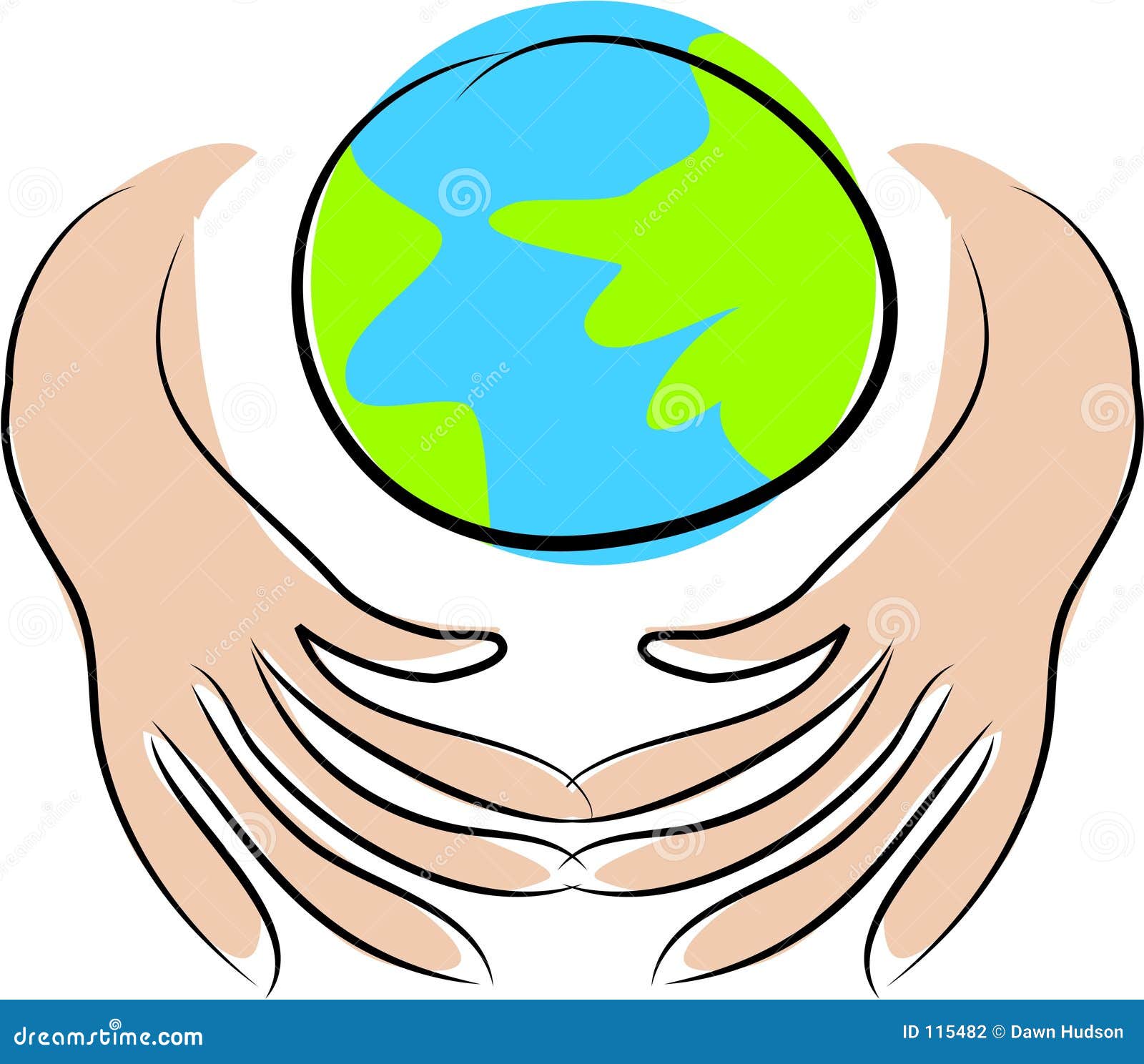 Globe Hands stock illustration. Illustration of objects - 115482