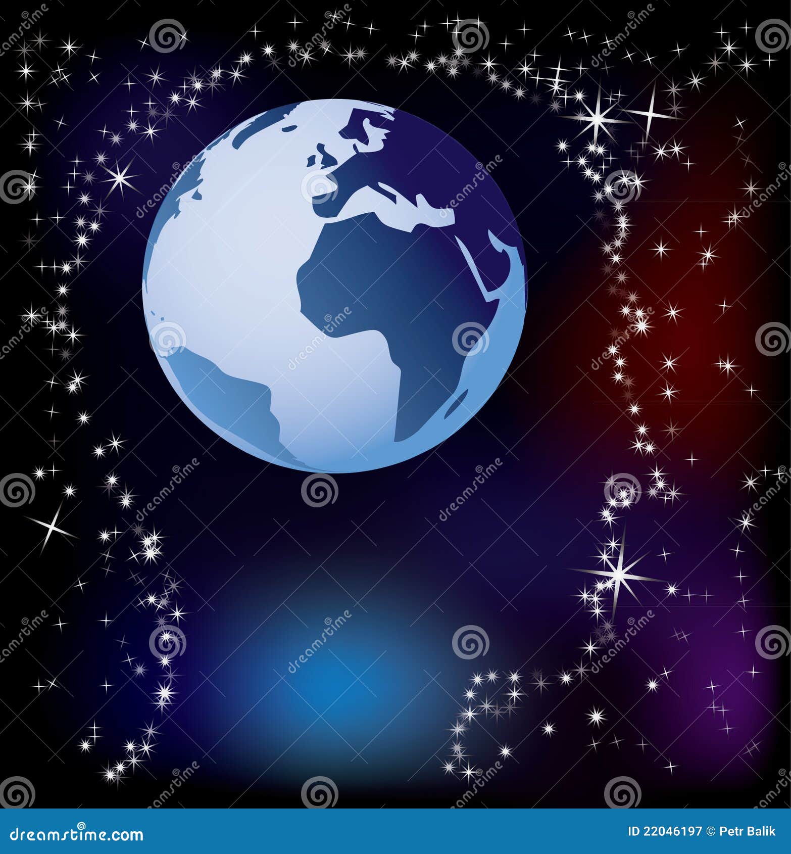 Globe in head stock illustration. Illustration of planet - 22046197