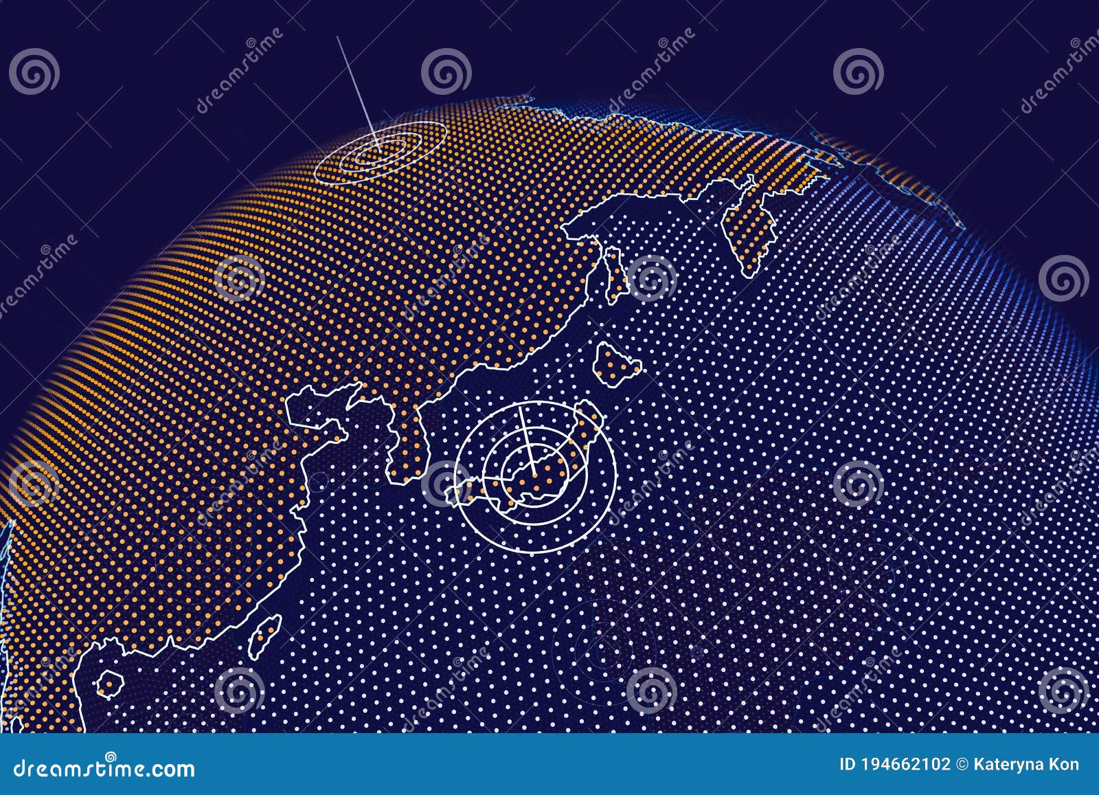 Globe Map Of Japan, North Korea And South Korea, Physical Map Asia ...