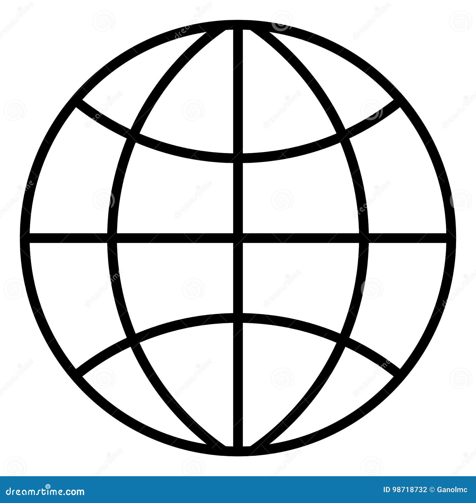 Globe Icon. Flat Design. Earth Vector Symbol Stock Vector ...