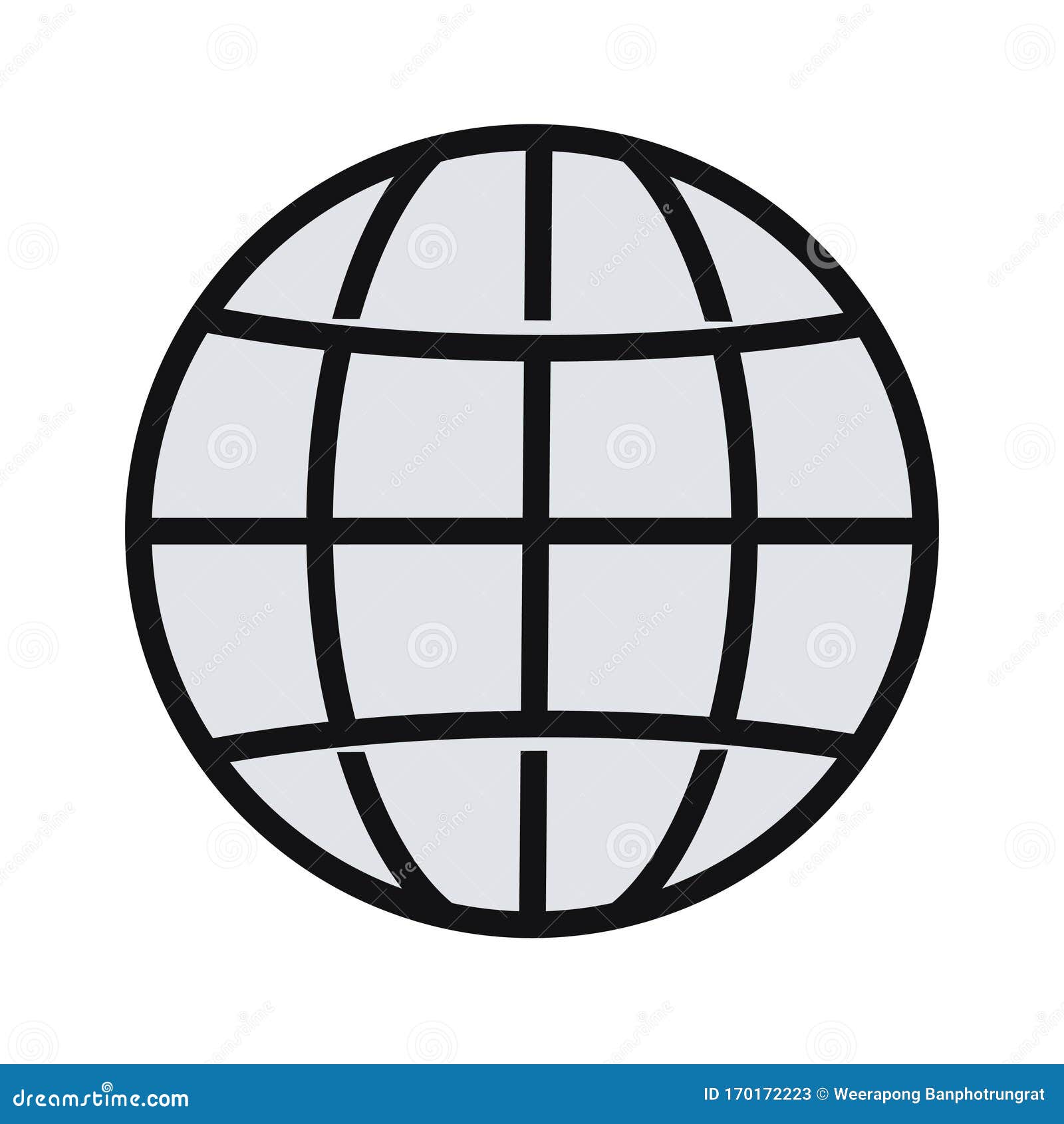 Globe icon stock vector. Illustration of classroom, looking - 170172223