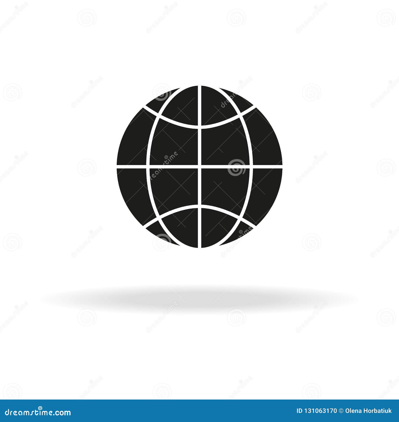 The Globe Icon. Globe Symbol Stock Vector - Illustration of modern ...