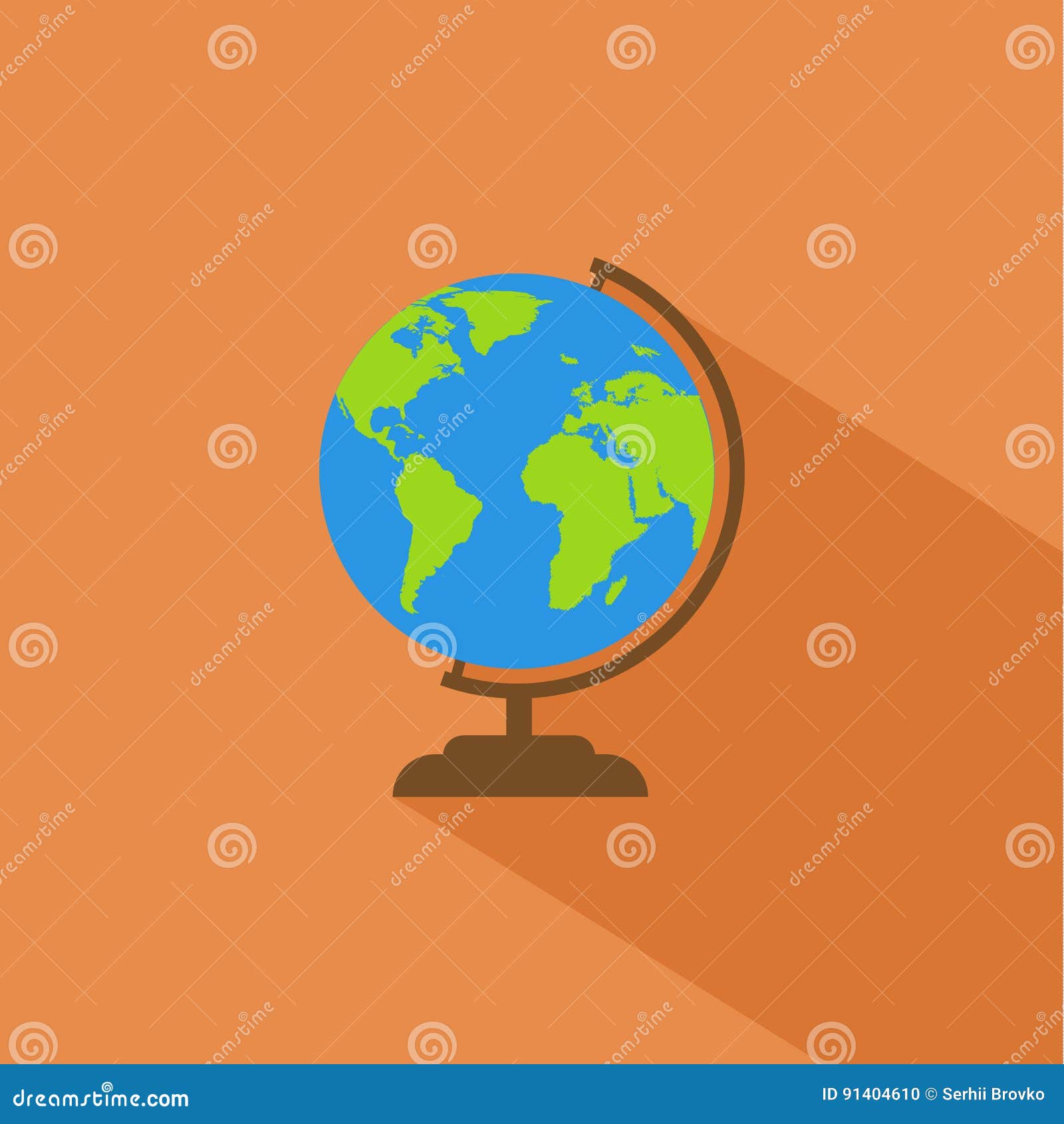 Globe icon stock vector. Illustration of global, modern - 91404610