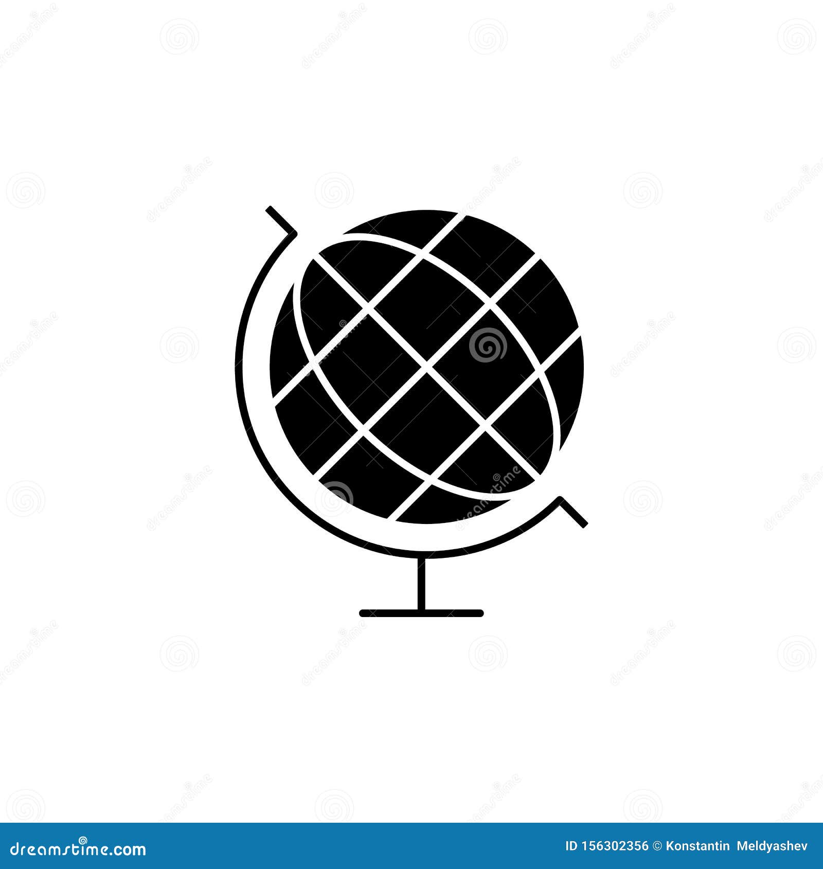 The Globe Icon. Globe Symbol Stock Illustration - Illustration of ...