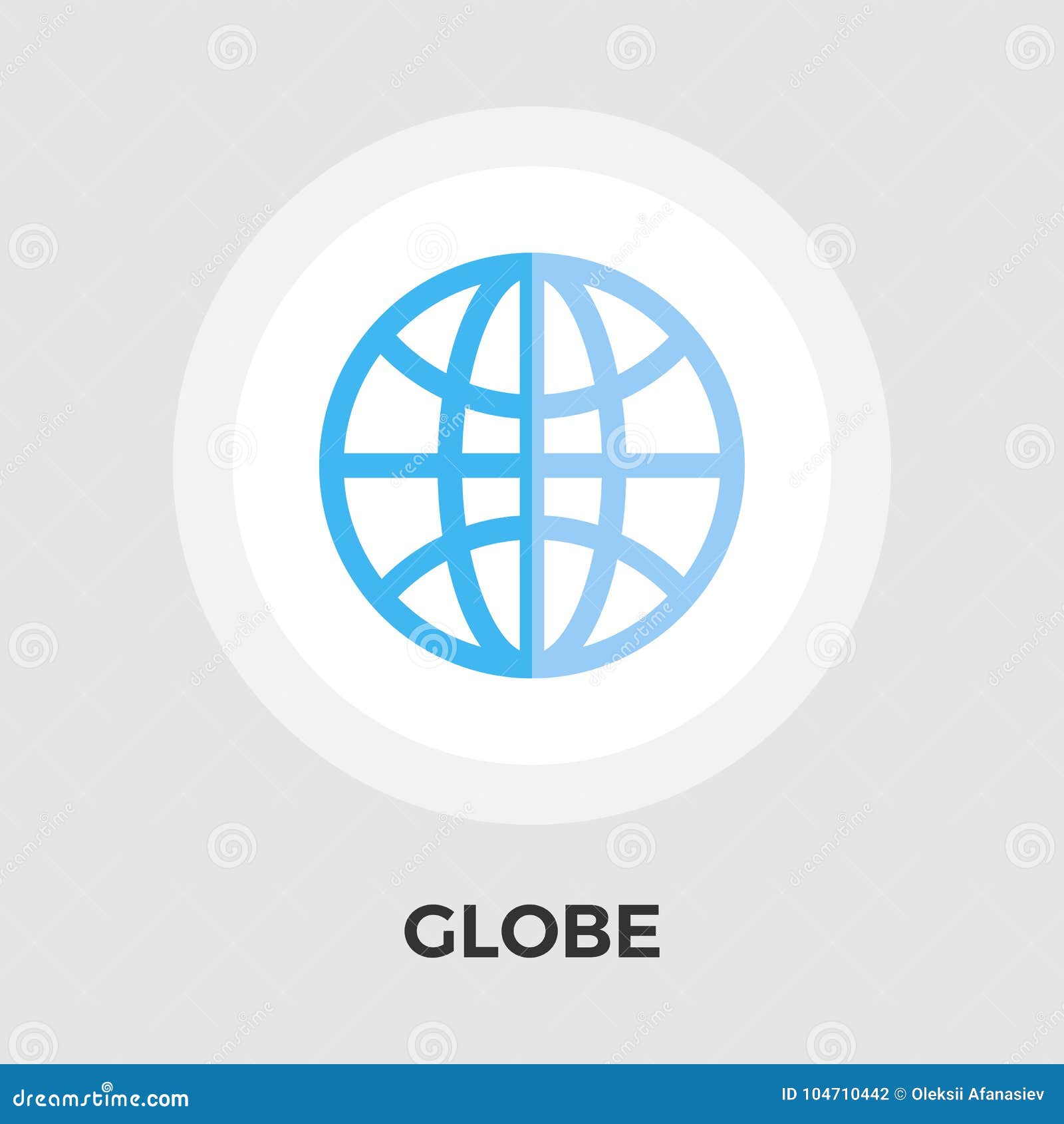 Globe Line Icon stock vector. Illustration of graphic - 104710442