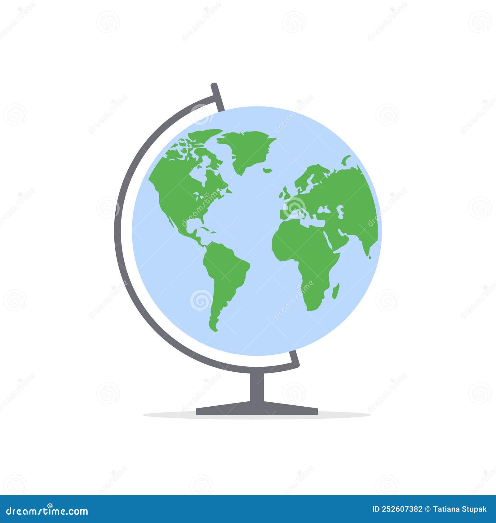 Globe Icon Vector Isolated Flat Design Illustration Stock Vector ...