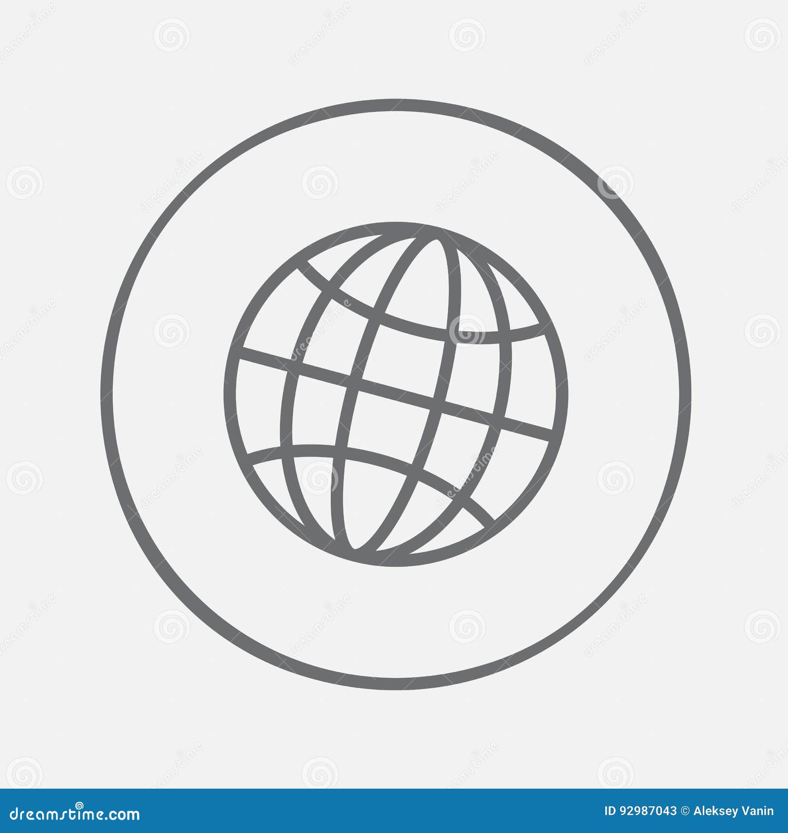 Globe Icon Vector, Solid Illustration, Pictogram Isolated on Gray ...