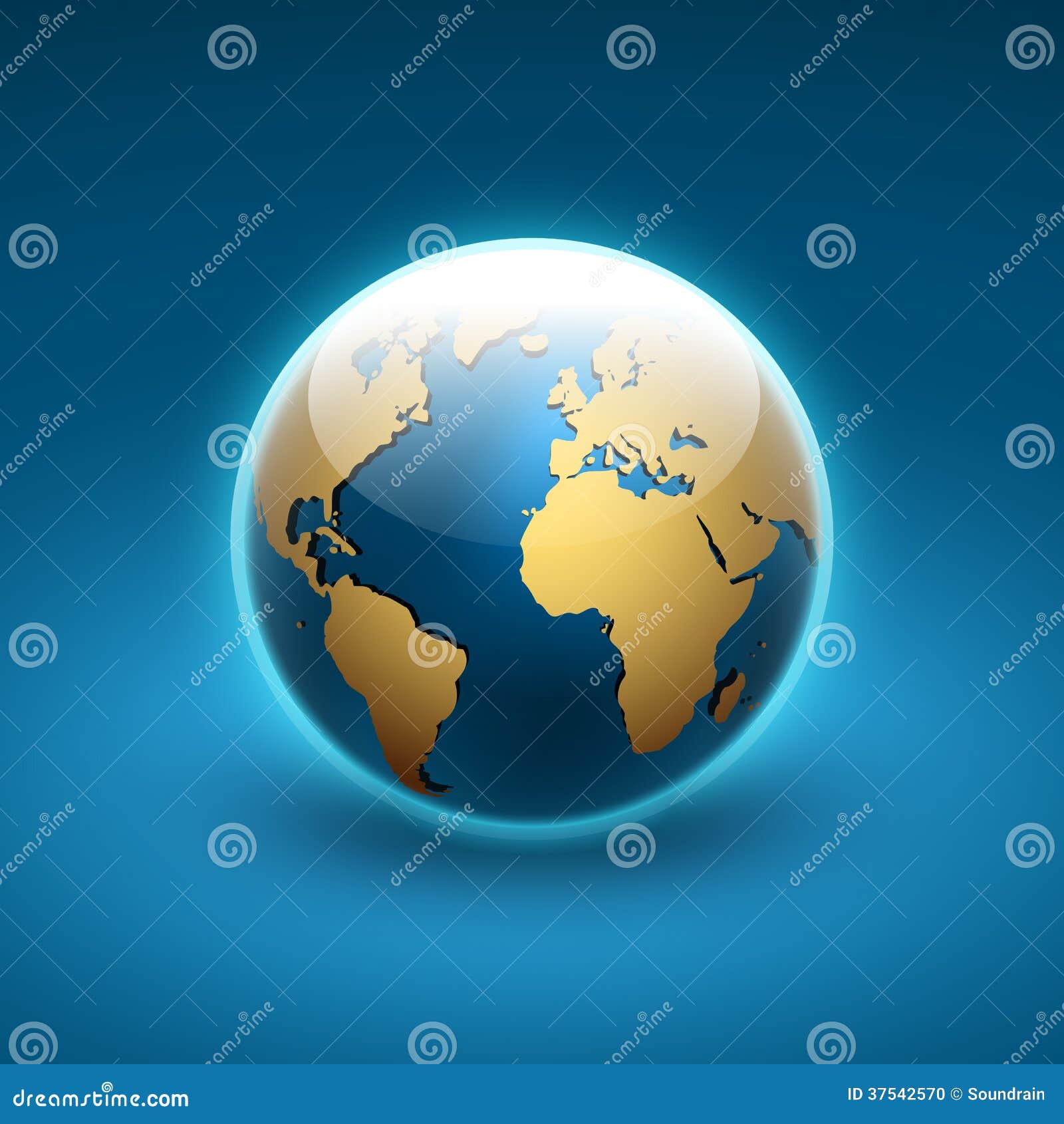 Globe icon of the world stock vector. Illustration of sign - 37542570