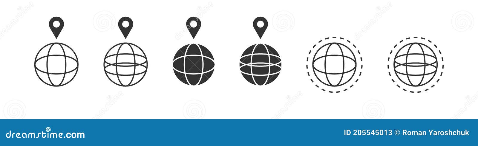 Pointer In World Map Vector Illustration | CartoonDealer.com #73181372