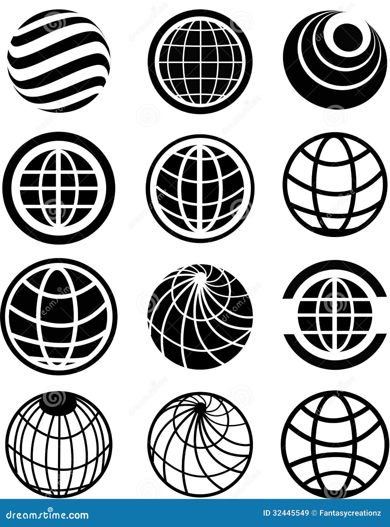Globe icons stock vector. Illustration of element, background - 32445549