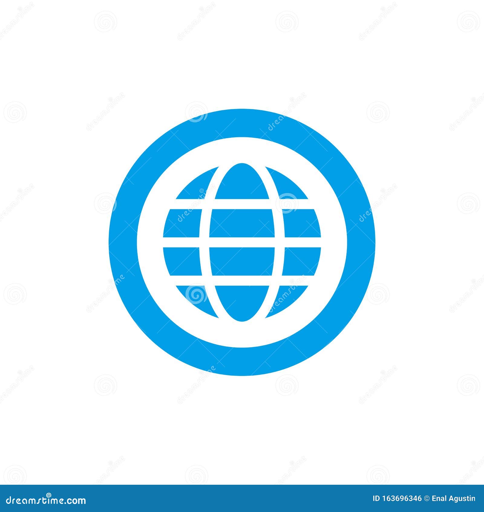 Globe Iicon Logo Design Vector Template Stock Vector - Illustration of ...