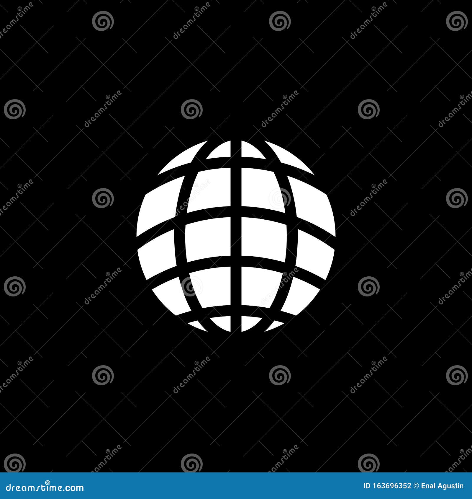 Globe Iicon Logo Design Vector Template Stock Vector - Illustration of ...
