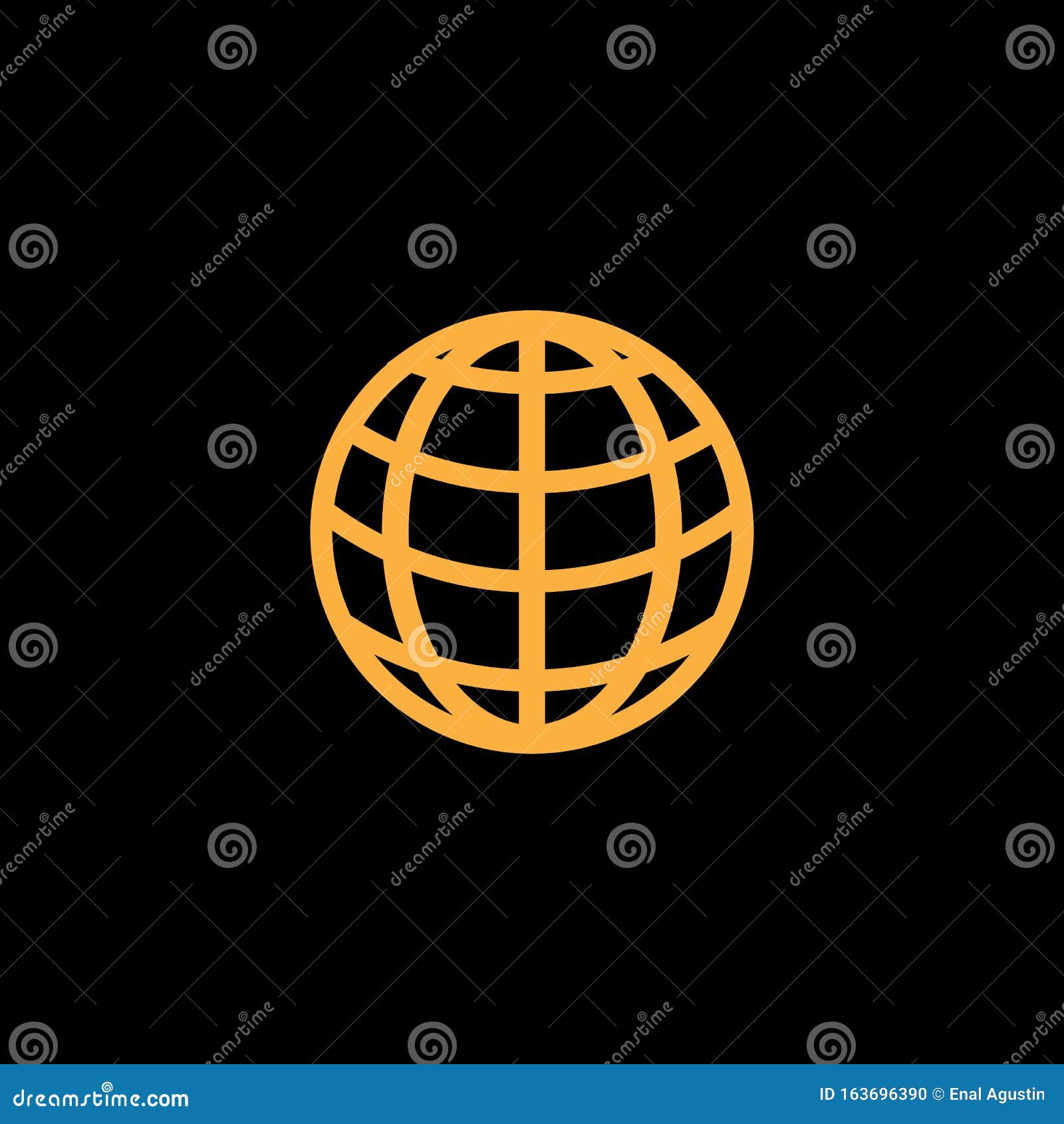 Globe Iicon Logo Design Vector Template Stock Vector - Illustration of ...