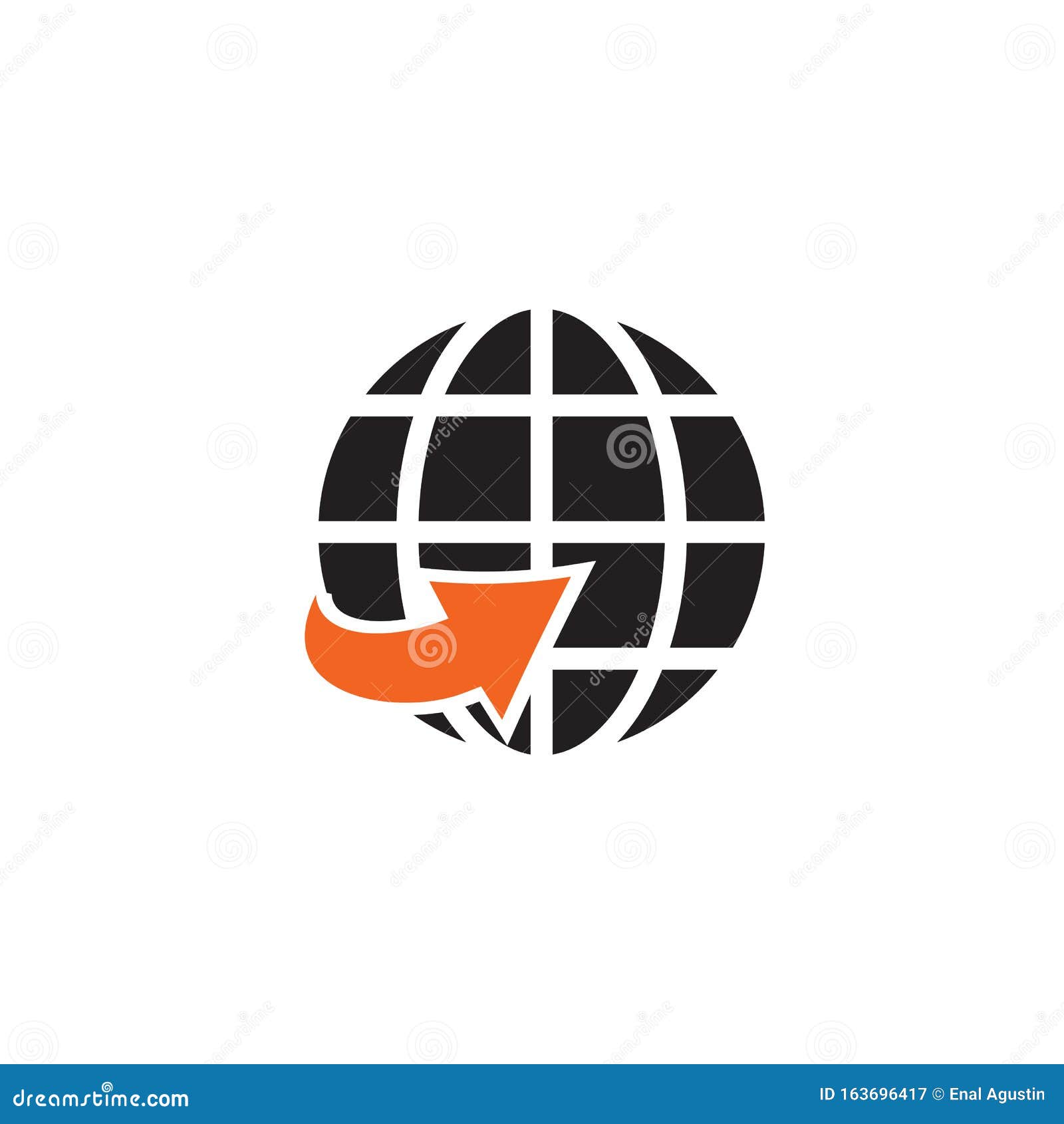 Globe Iicon Logo Design Vector Template Stock Vector - Illustration of ...