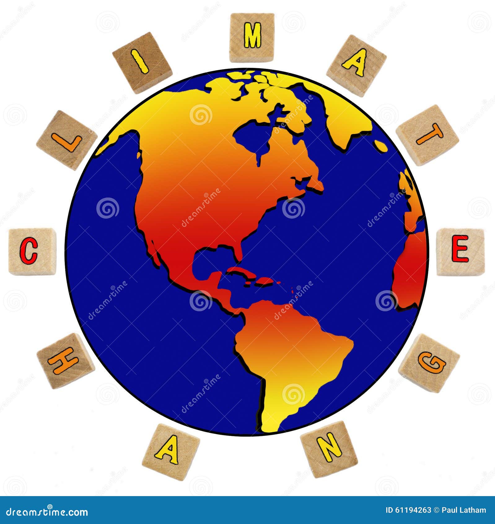 Globe Illustrating Climate Change Stock Illustration - Illustration of ...