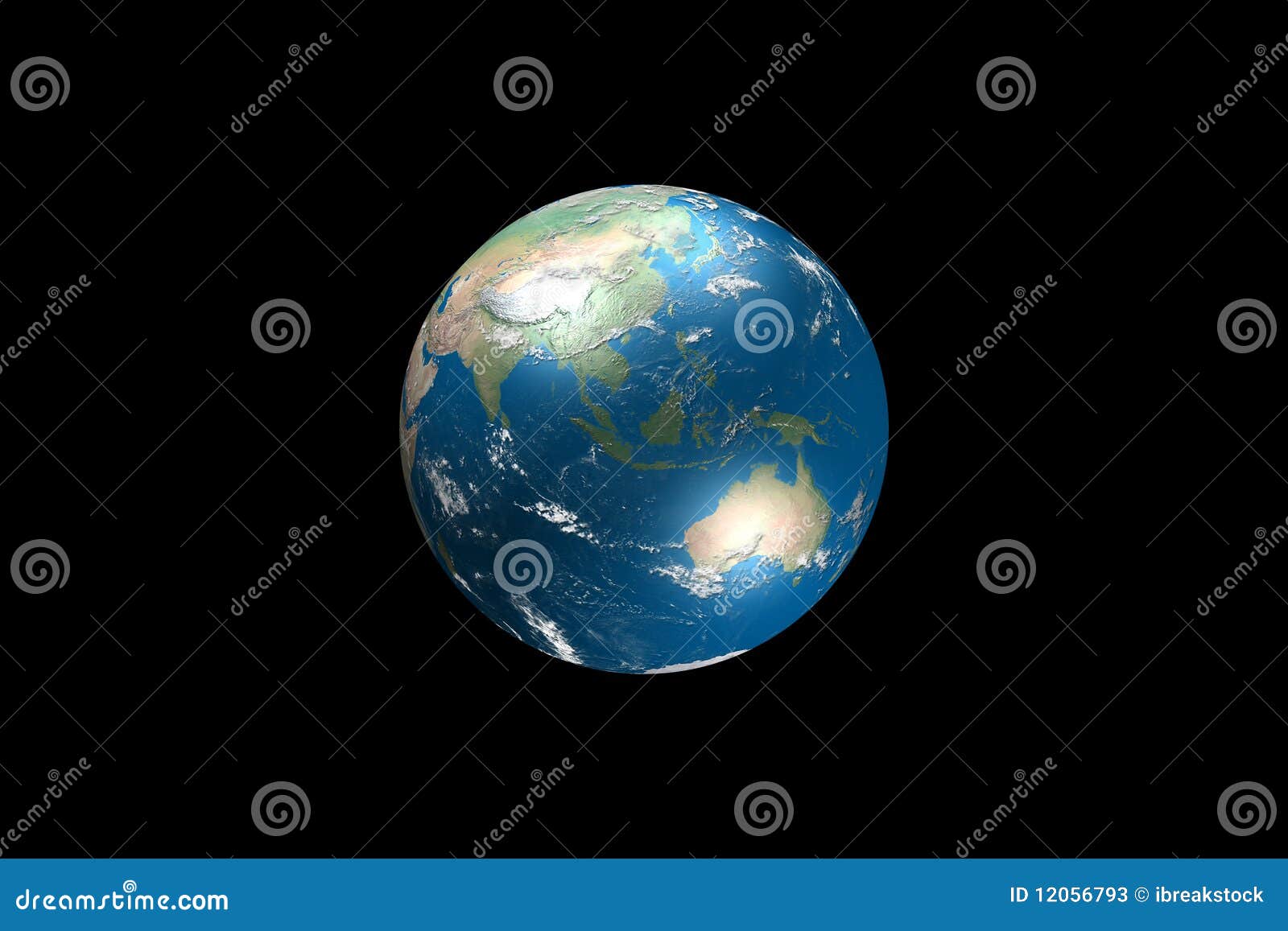 Globe Illustration with Real Geographical Data Stock Illustration ...