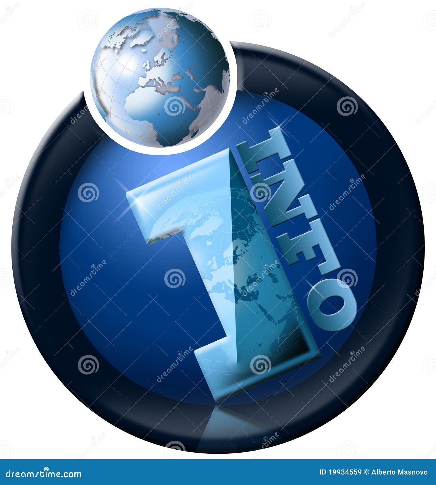 Globe info round stock illustration. Illustration of round - 19934559