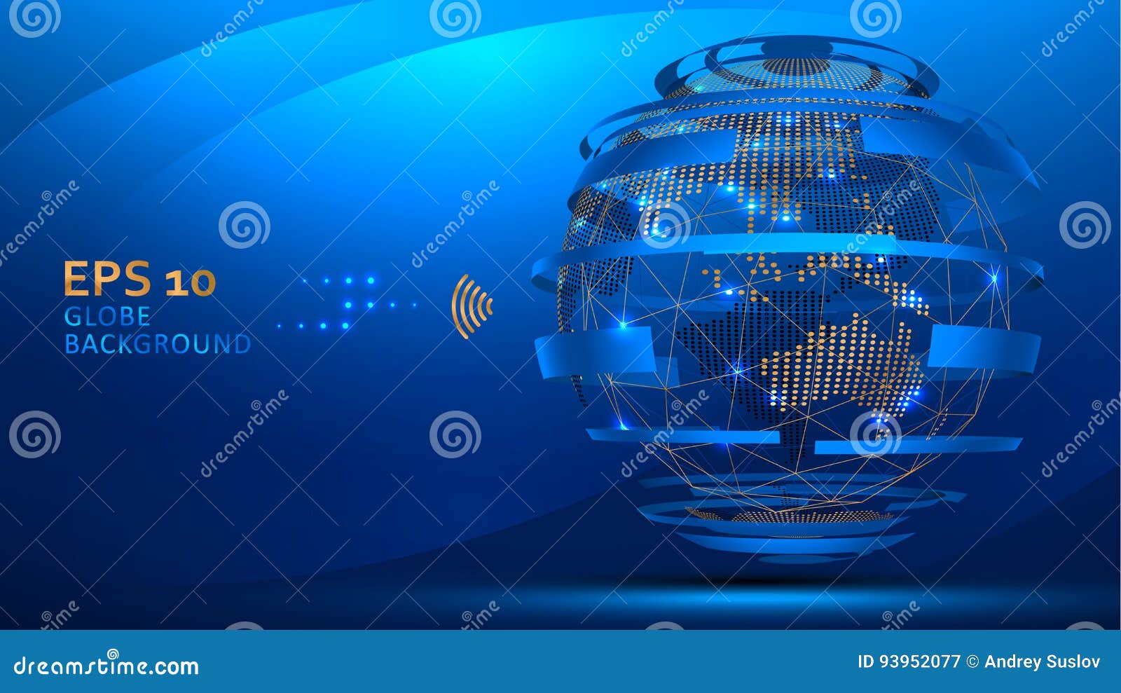 Globe Internet Background . Stock Vector - Illustration of digital ...
