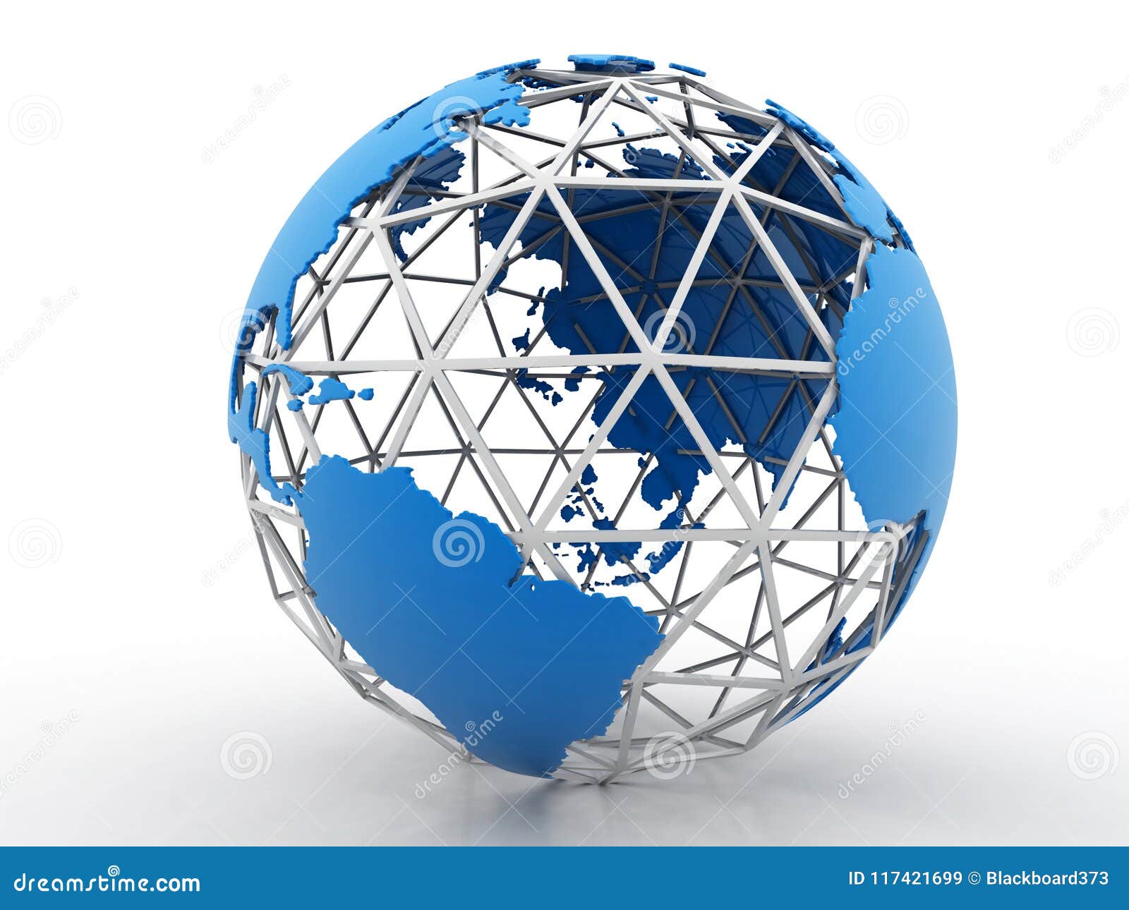 Globe Internet Connecting. 3d Render Stock Illustration - Illustration ...