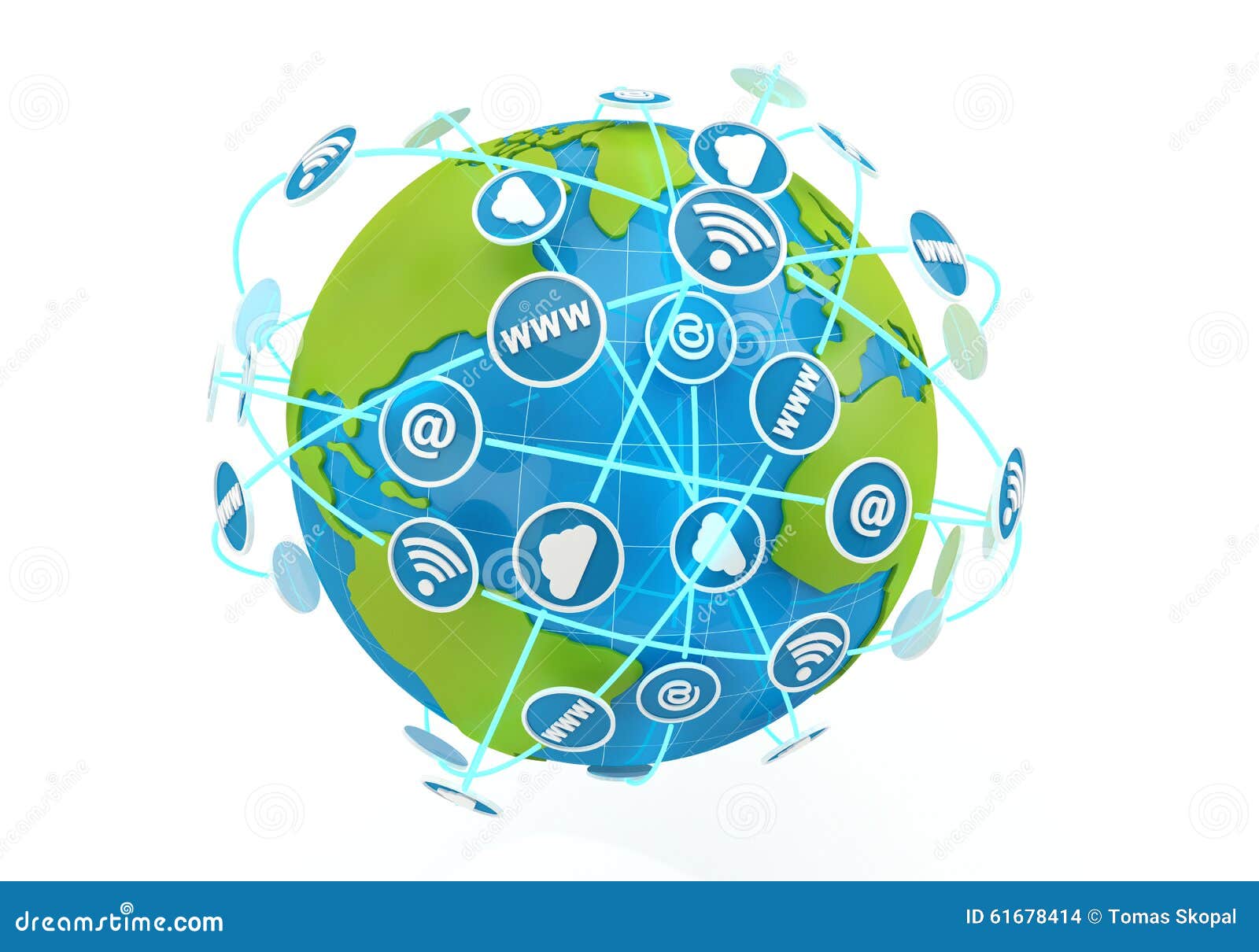 Globe internet stock illustration. Illustration of connect - 61678414
