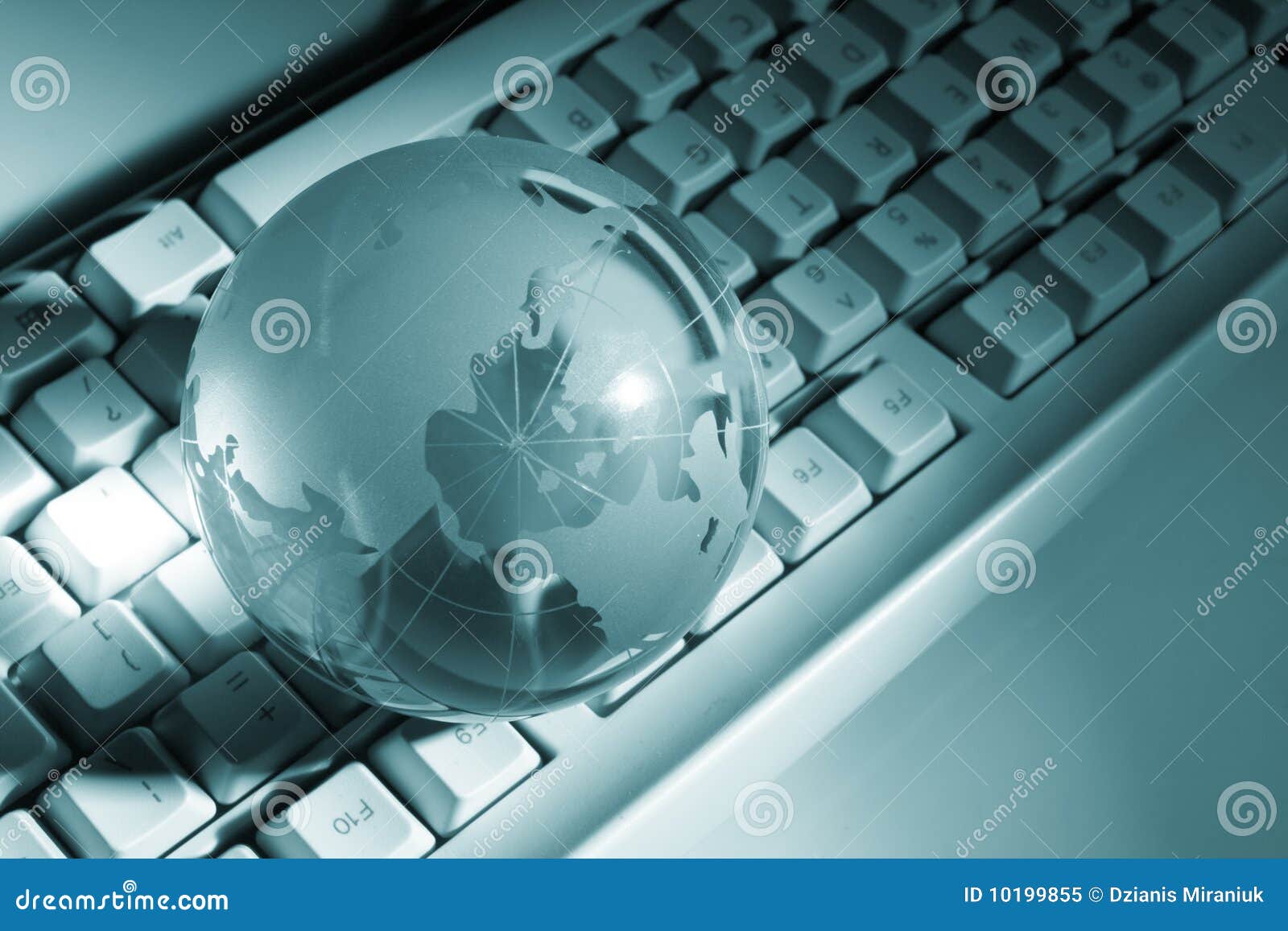 Globe and keyboard stock image. Image of global, globe - 10199855