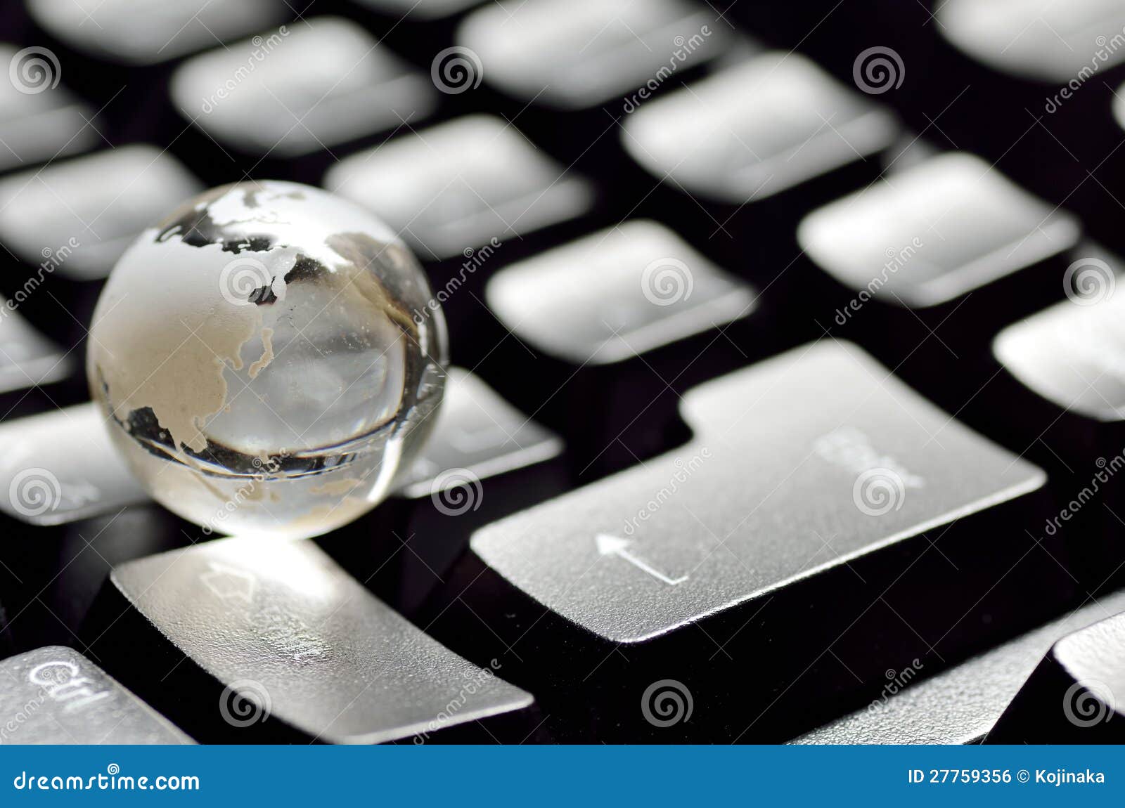 Globe and keyboard. stock photo. Image of global, globe - 27759356