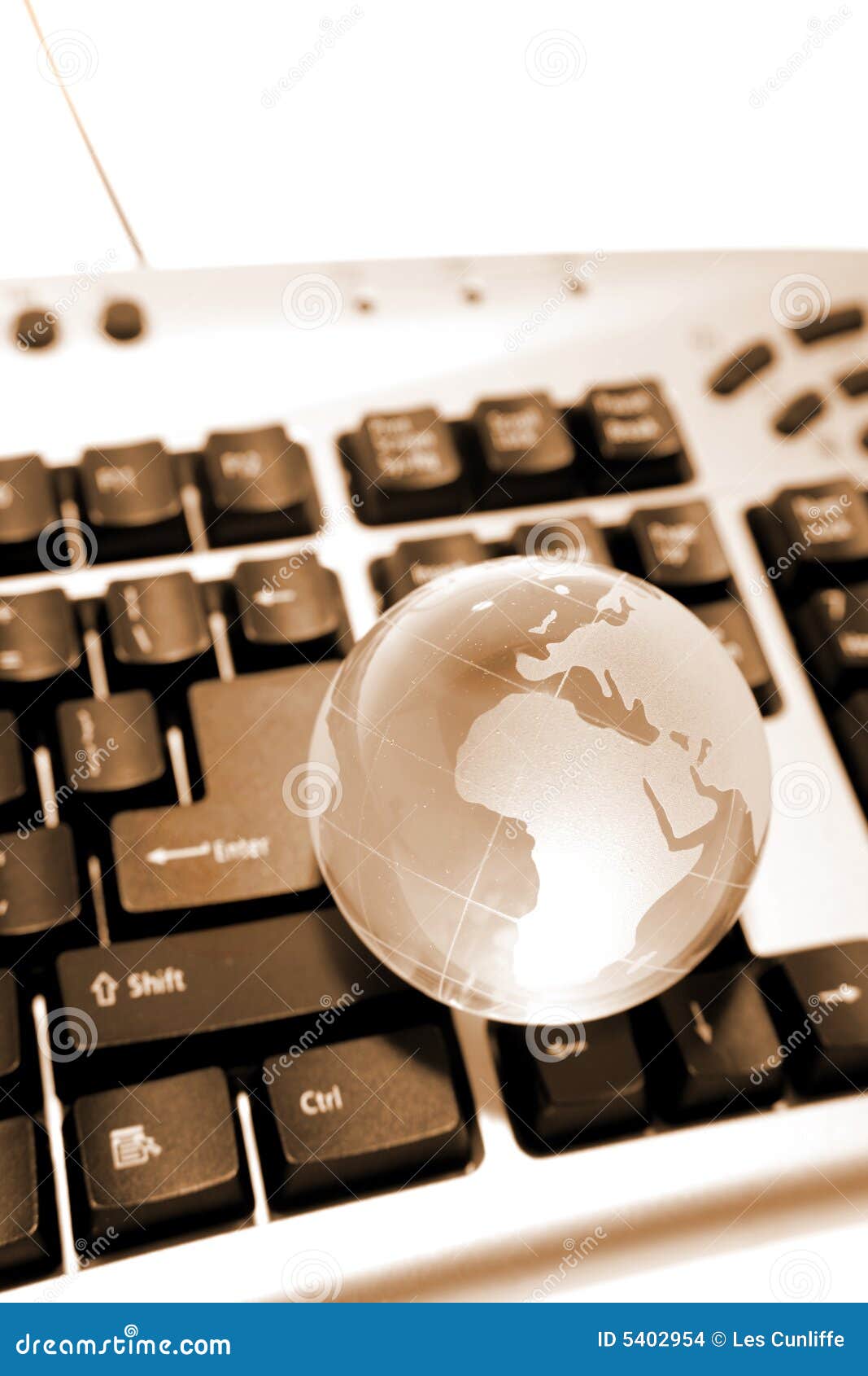 Globe on keyboard stock photo. Image of detail, internet - 5402954