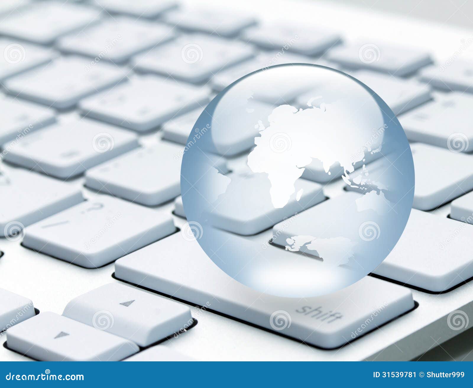 Globe on a keyboard laptop stock image. Image of laptop - 31539781