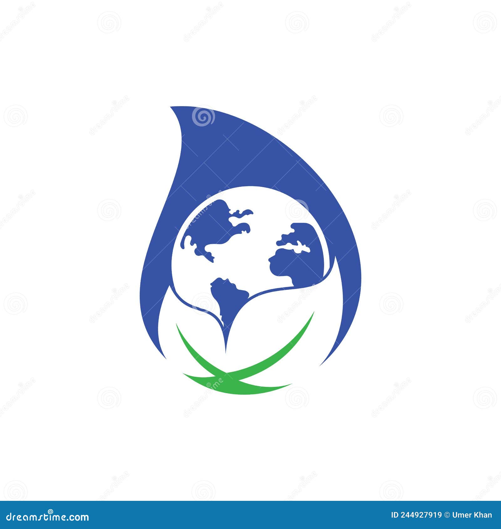 Globe Leaf Logo Icon Vector. Earth and Leaf Logo Stock Vector ...