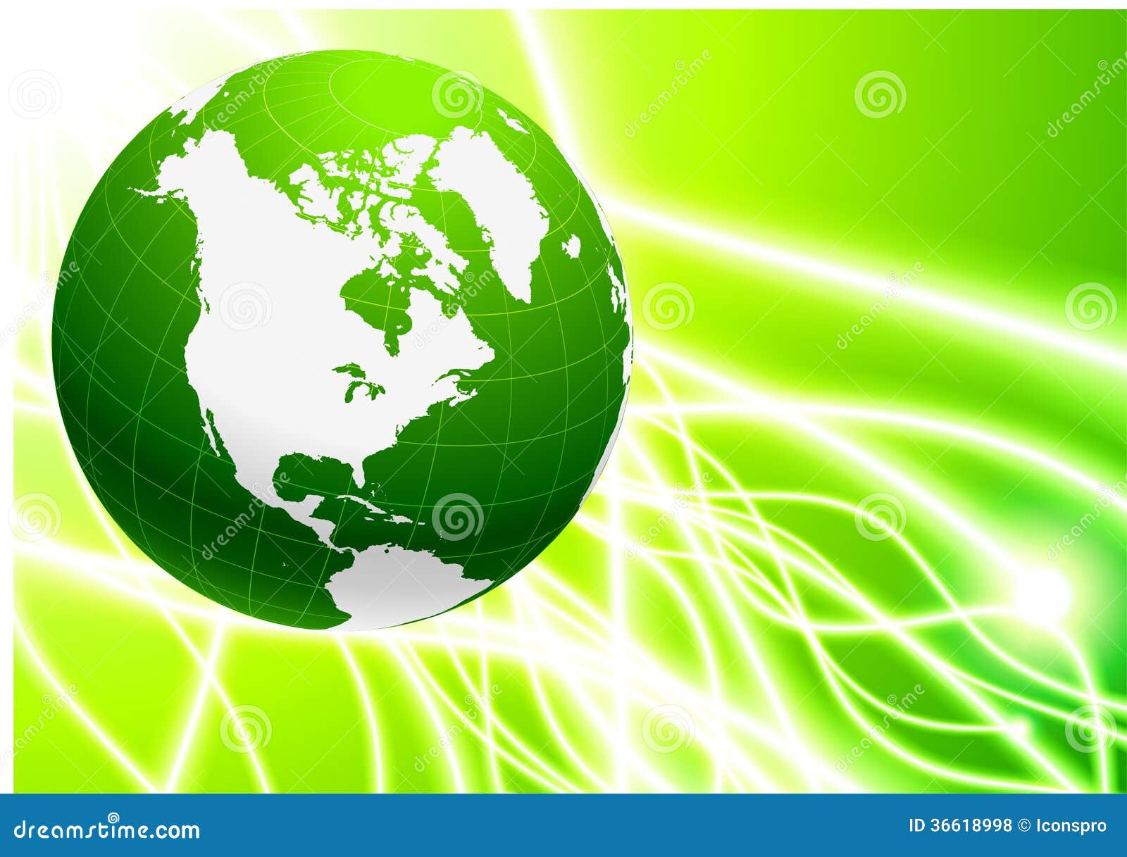Globe on Light Line Background Stock Illustration - Illustration of ...
