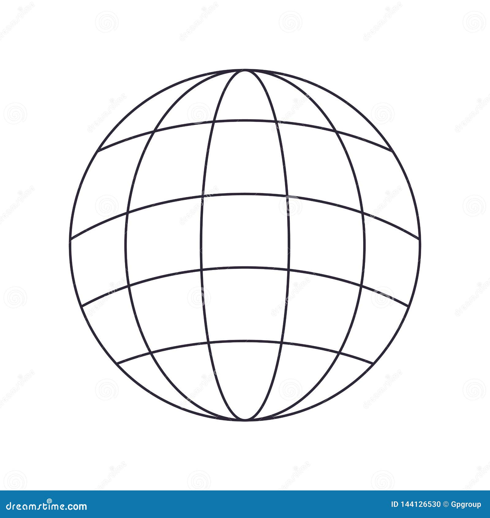 Globe with Lines Isolated Icon Stock Vector - Illustration of plane ... Globe with Lines Isolated Icon Stock Vector - Illustration of plane ...