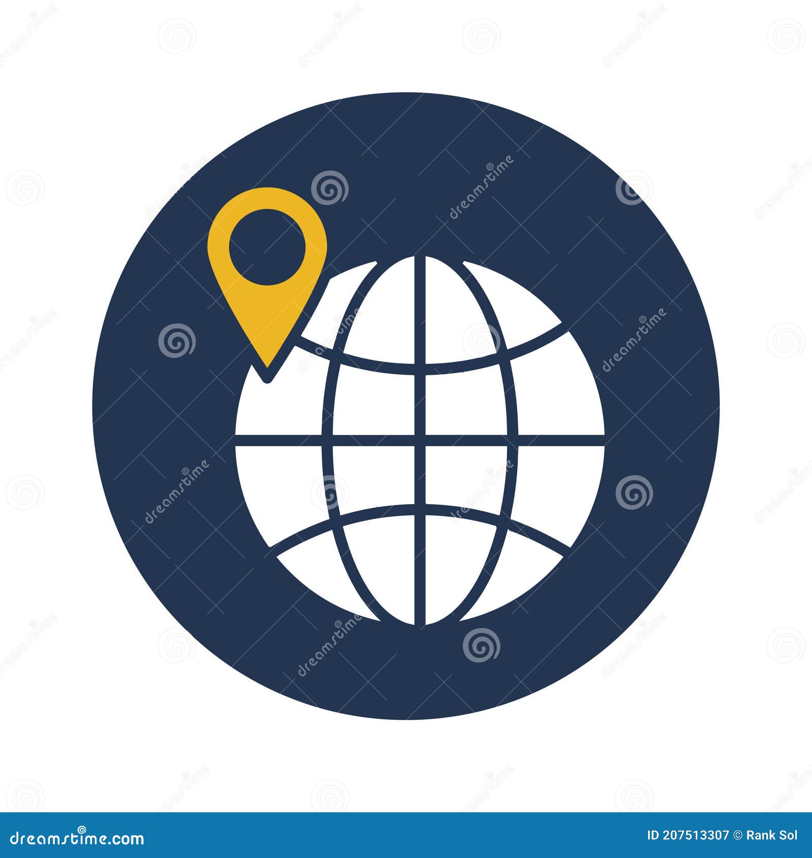 Globe, Location, Map, Global Location Fully Editable Vector Icons Stock ...