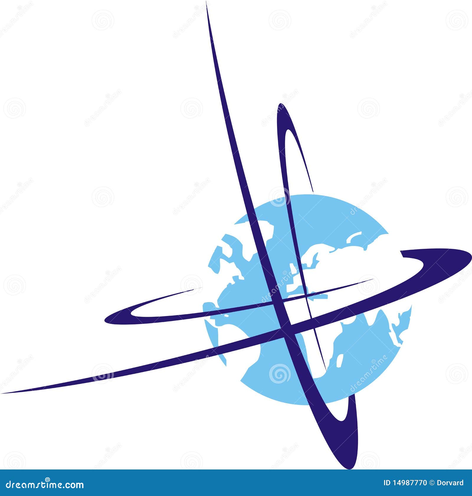 Globe logo stock vector. Illustration of logo, dynamics - 14987770