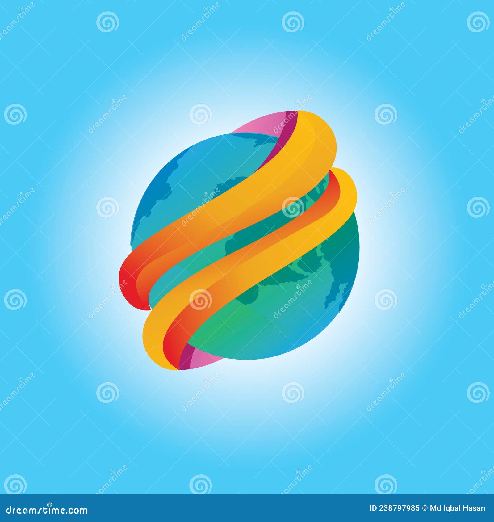 Globe logo or Icon design stock vector. Illustration of international ...