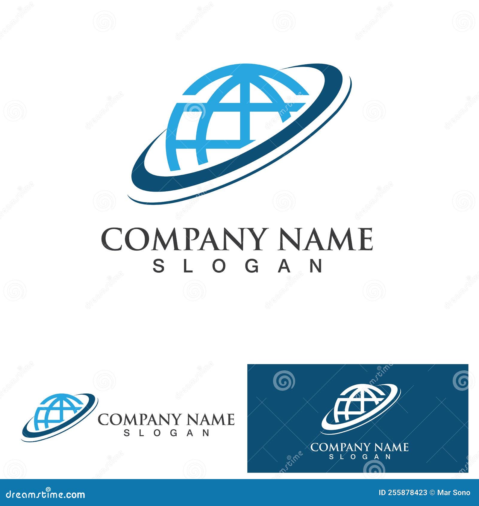Globe Logo and Icon Vector Design Template-Vector Stock Vector ...