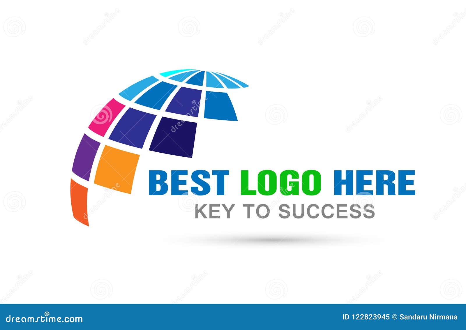 Globe Logo Icon on White Background for Company Stock Vector ...
