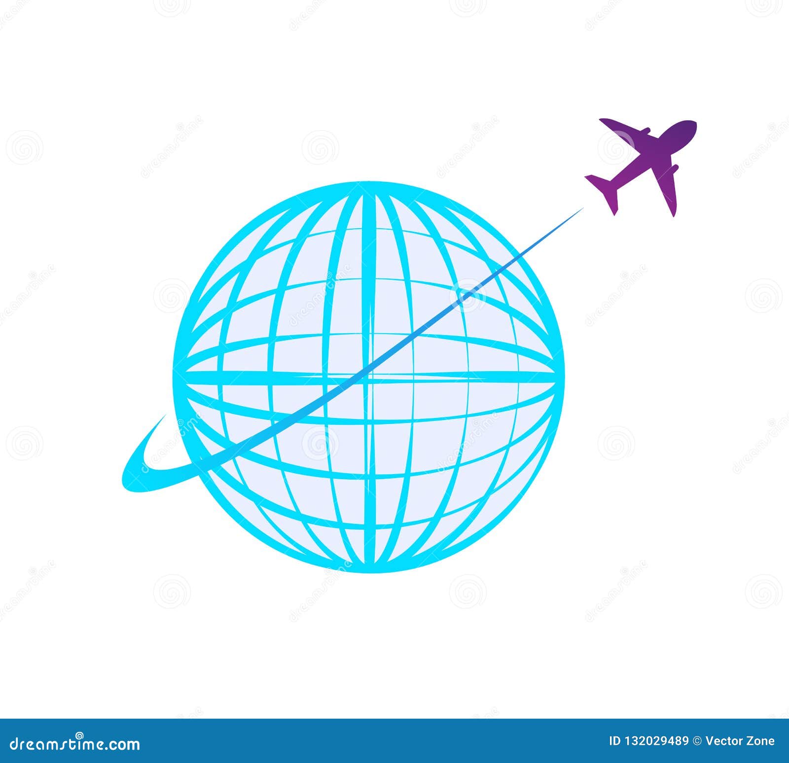 Globe Logo Icon on White Background Stock Vector - Illustration of type ...