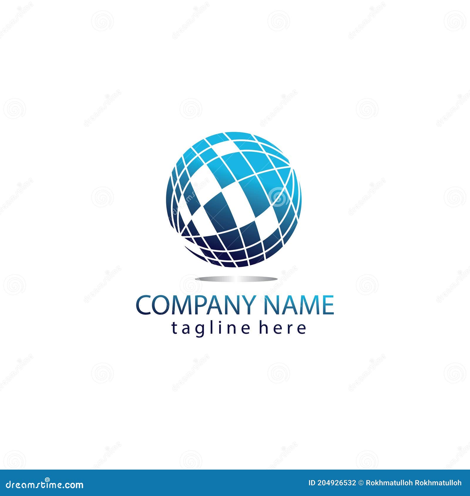 Globe Logo Illustration Company Color Design Vector Stock Vector ...