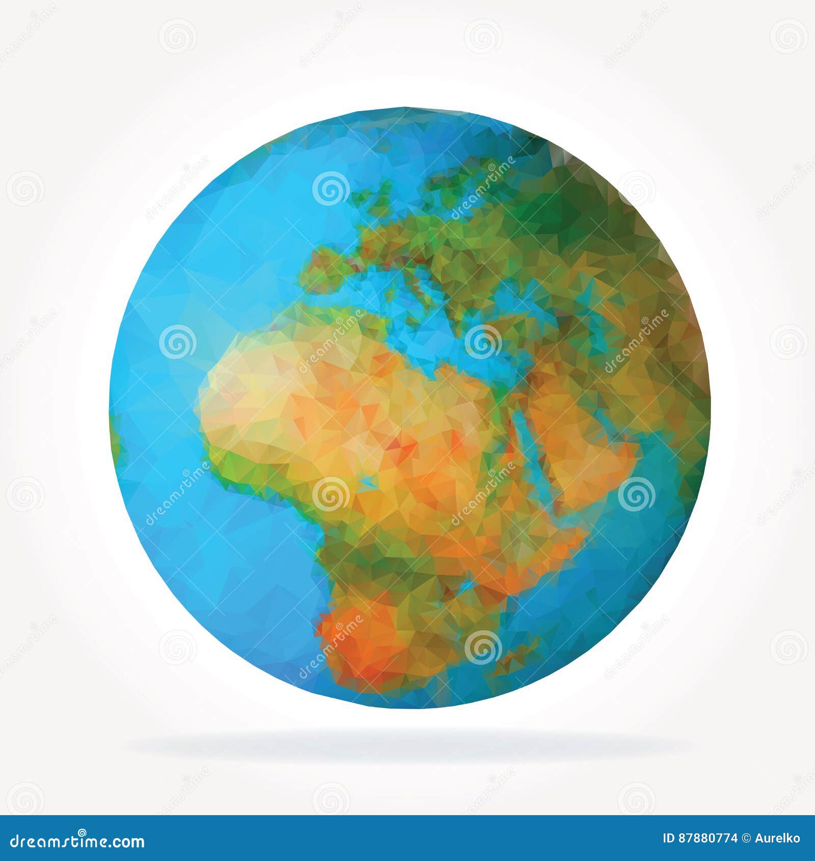 Globe low poly stock vector. Illustration of graphic - 87880774