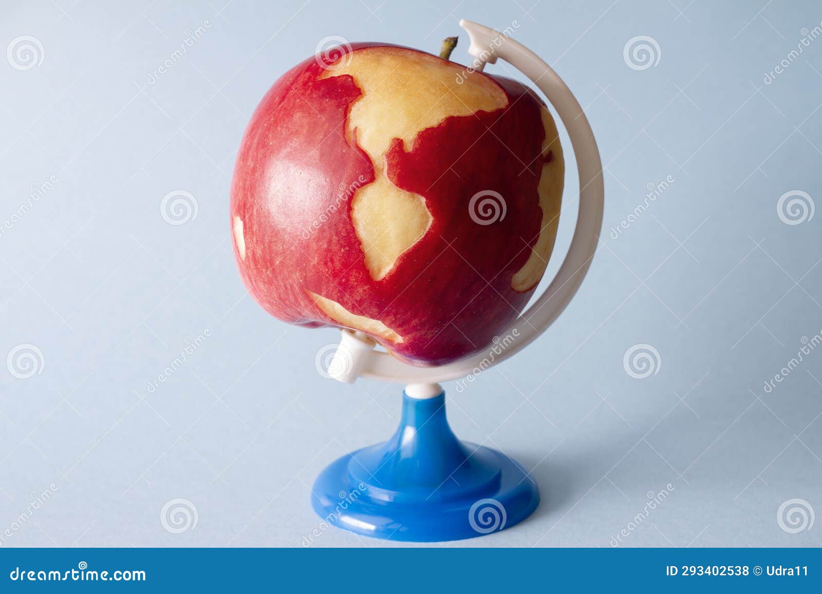 Globe Made of Apple, Creative Concept Stock Photo - Image of globe ...